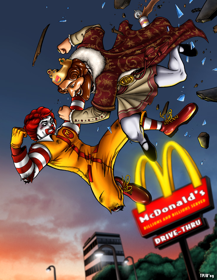 Illustrations cartoons marrantes de l'artiste Tom Pollock Jr