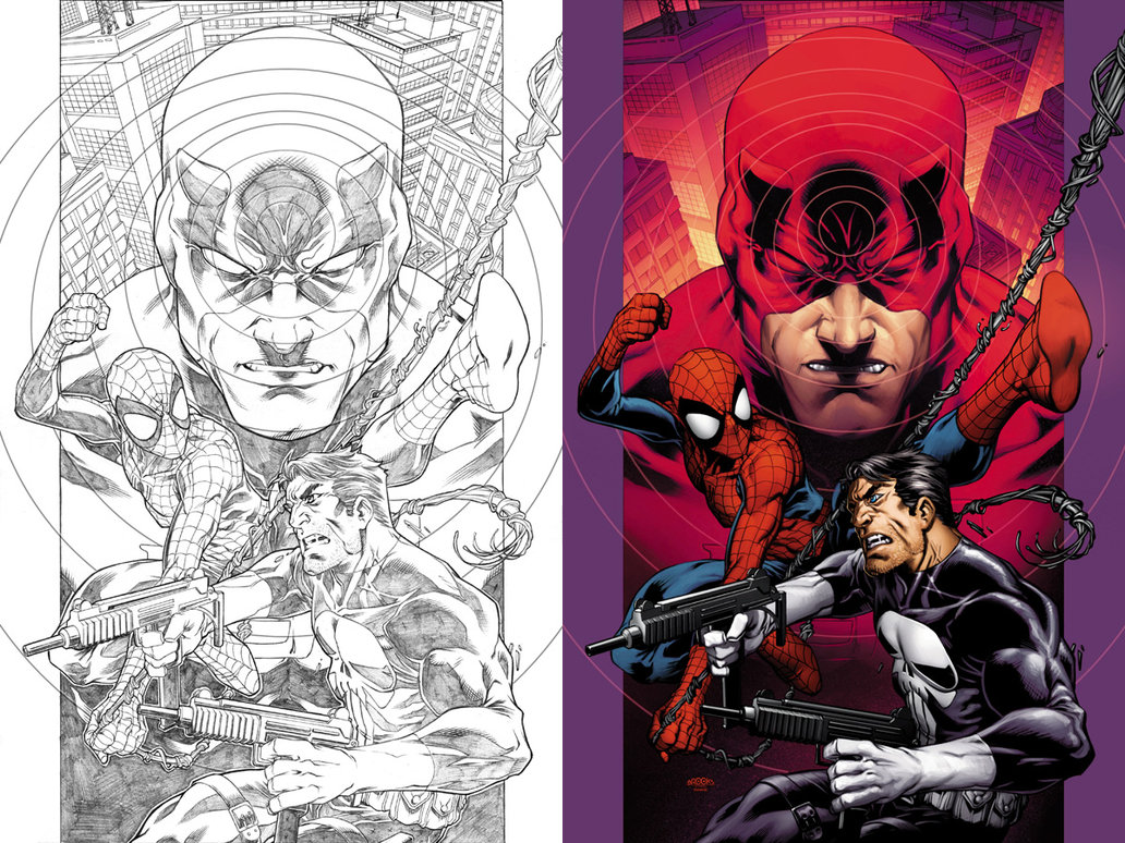 Les illustrations de personnages par Mark Brooks alias diablo2003