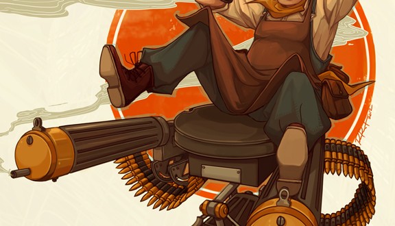 Les personnages de Team Fortress 2 version Old school
