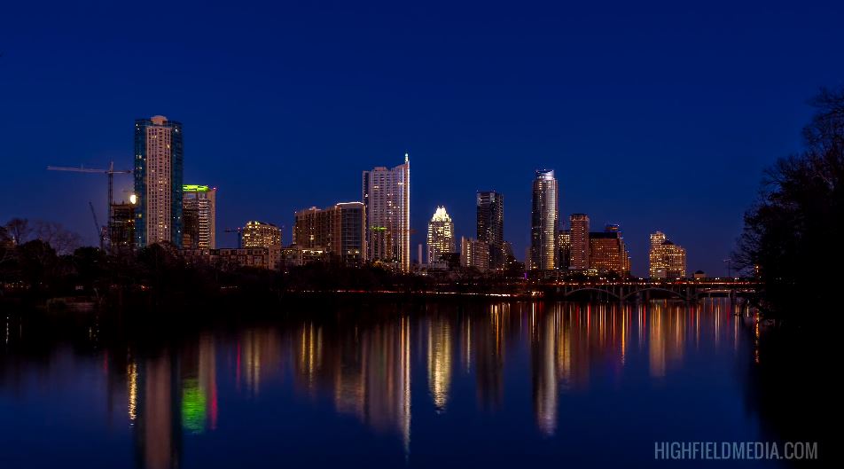 La beauté de la ville d'Austin - Texas