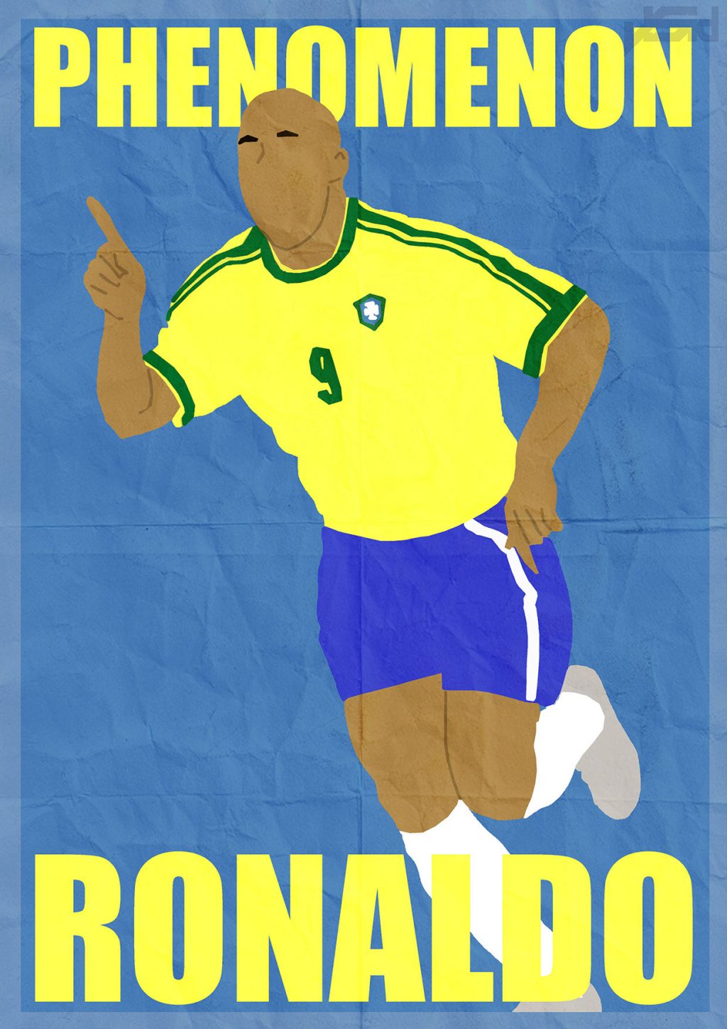 Les légendes du football en affiches minimalistes par John Sideris