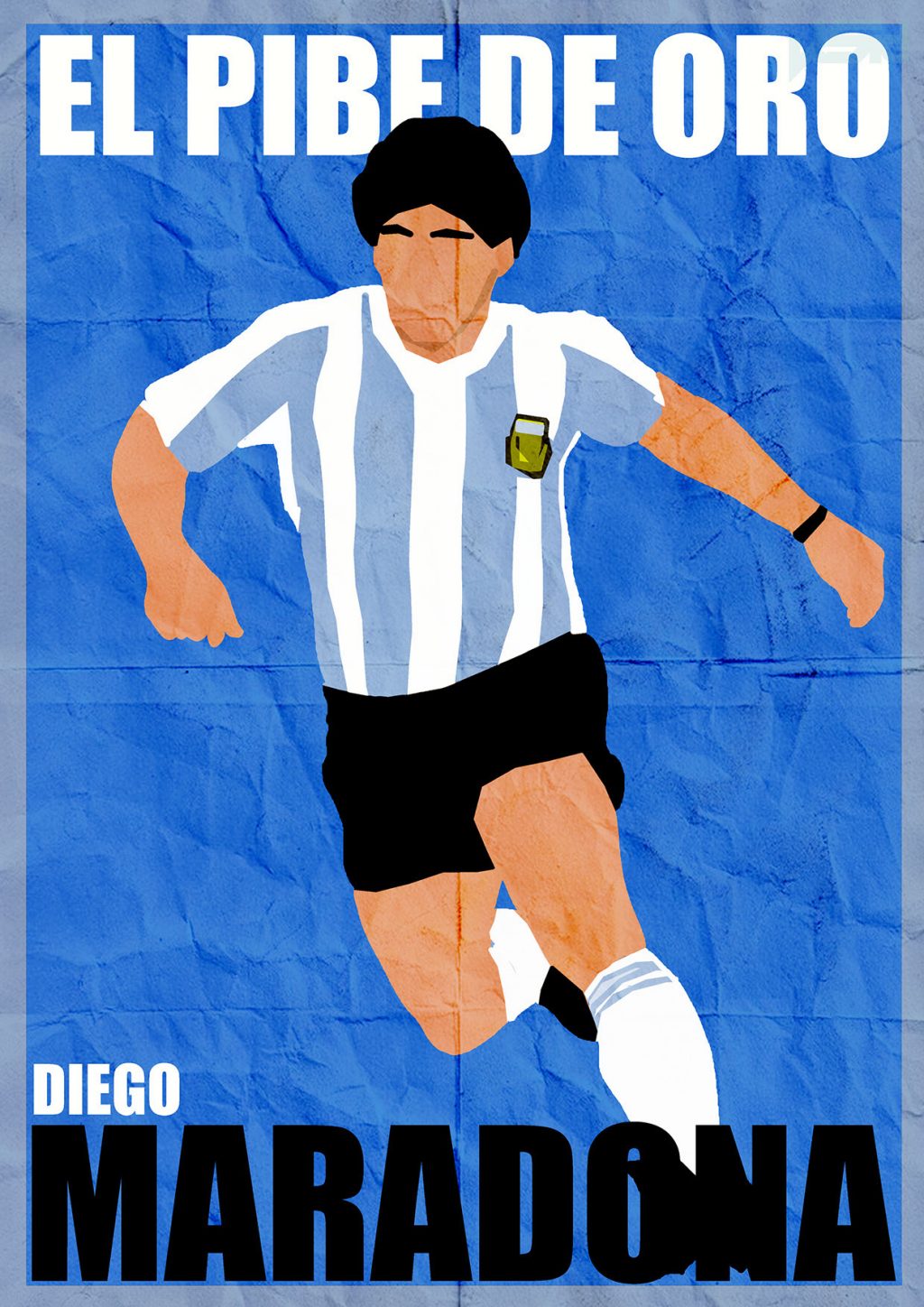 Les légendes du football en affiches minimalistes par John Sideris