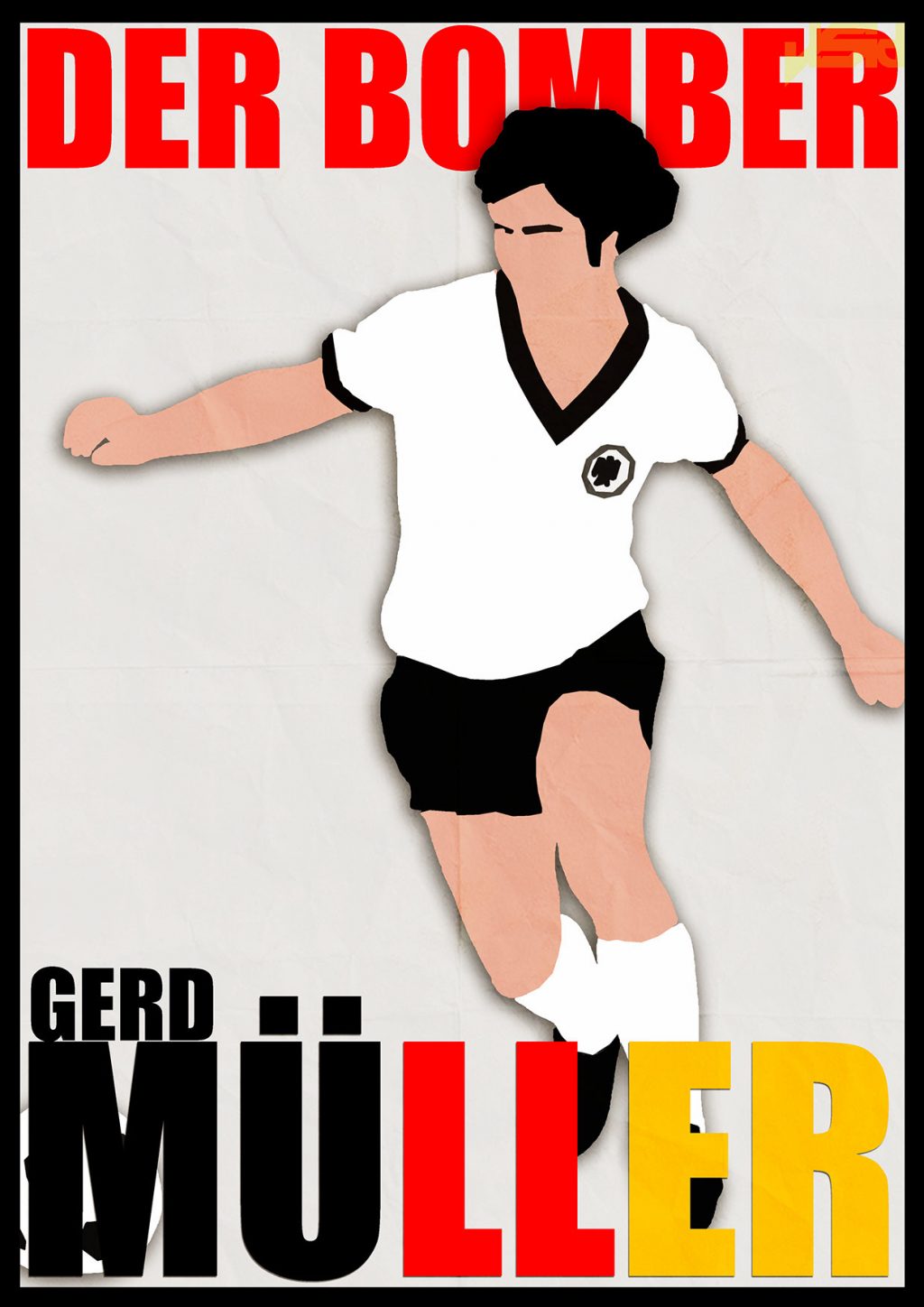 Les légendes du football en affiches minimalistes par John Sideris