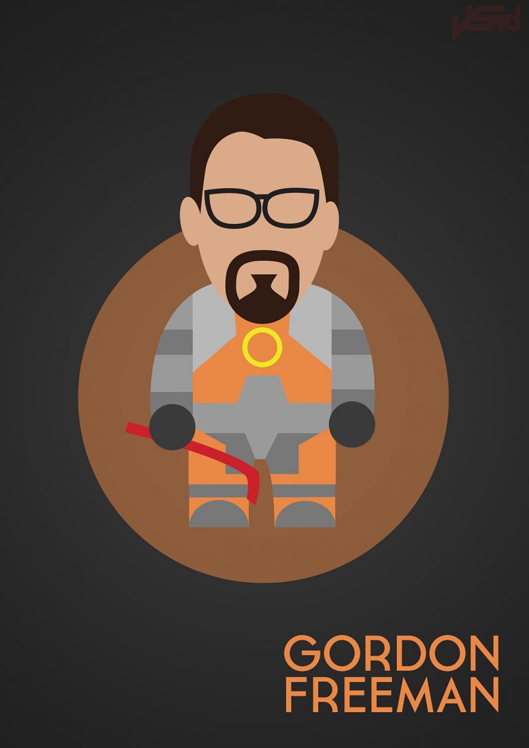 John Sideris et ses affiches minimalistes de Personnages de jeux-vidéo